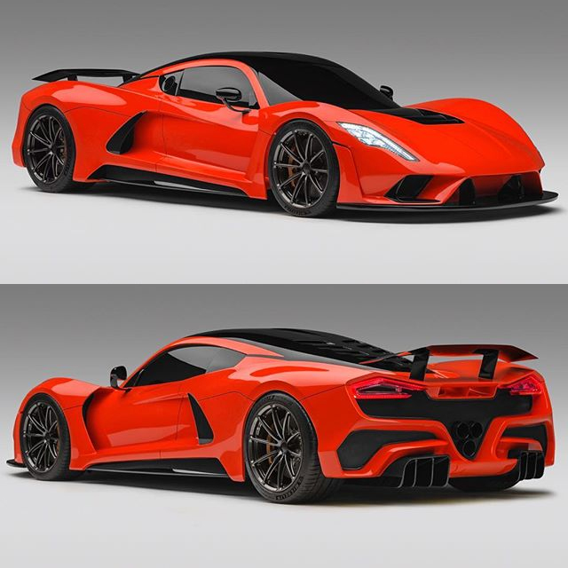 Hennessey Teases New Venom F5 Hypercar Colors